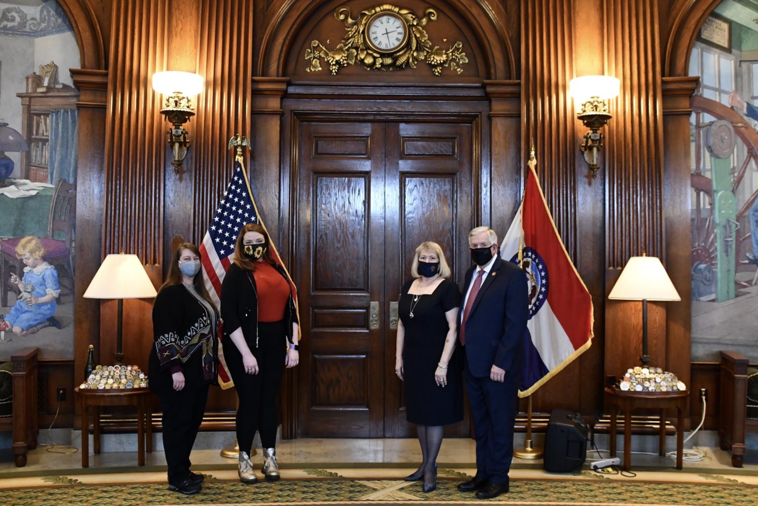 Who were the guests at Parson’s 2021 State of the State speech?